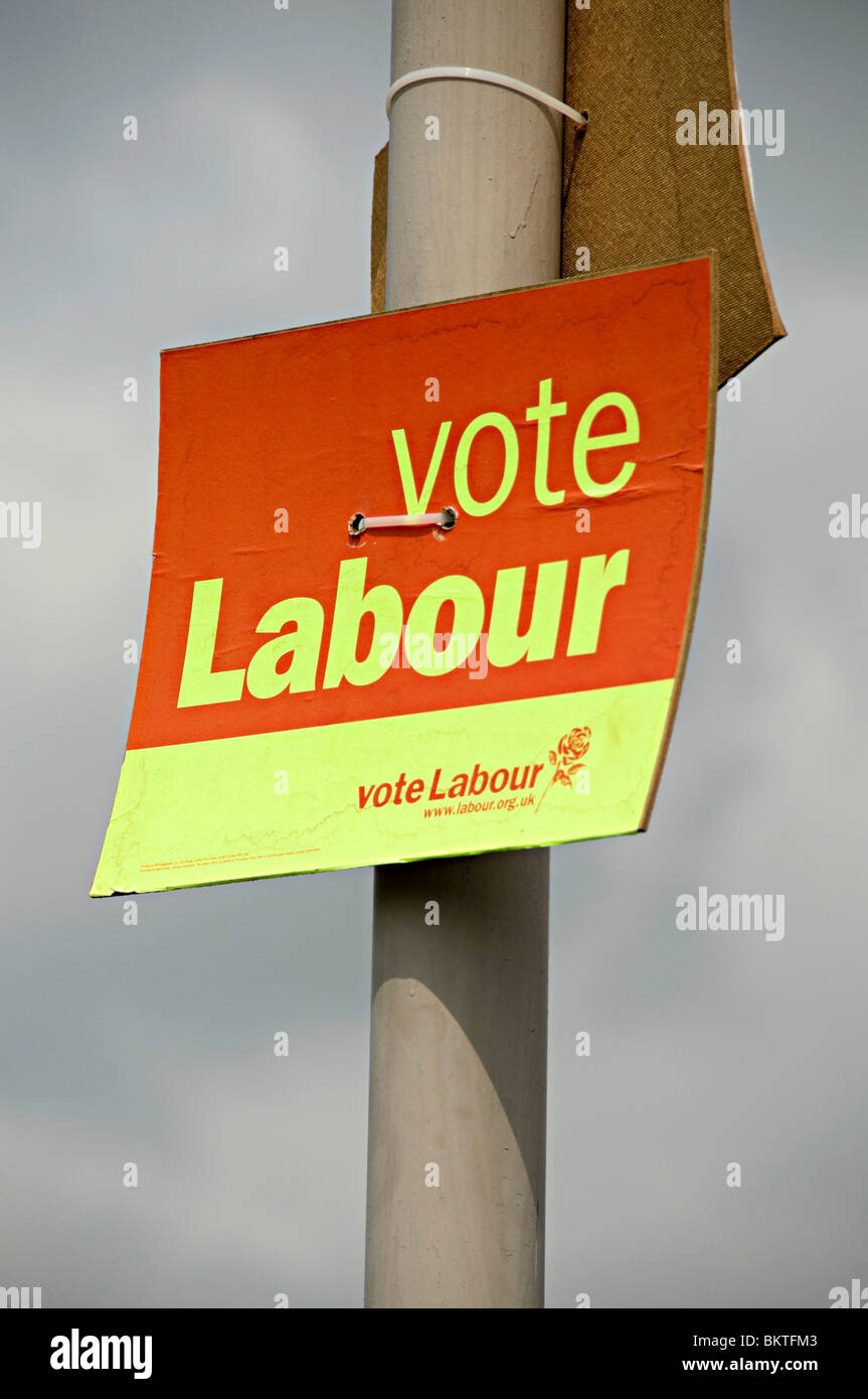 vote labour election signs up in the uk for the general election may ...