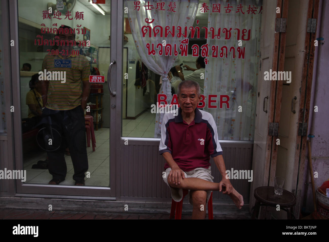 Street life in Bangkok's chaotic and busy Chinatown district. Thailand ...