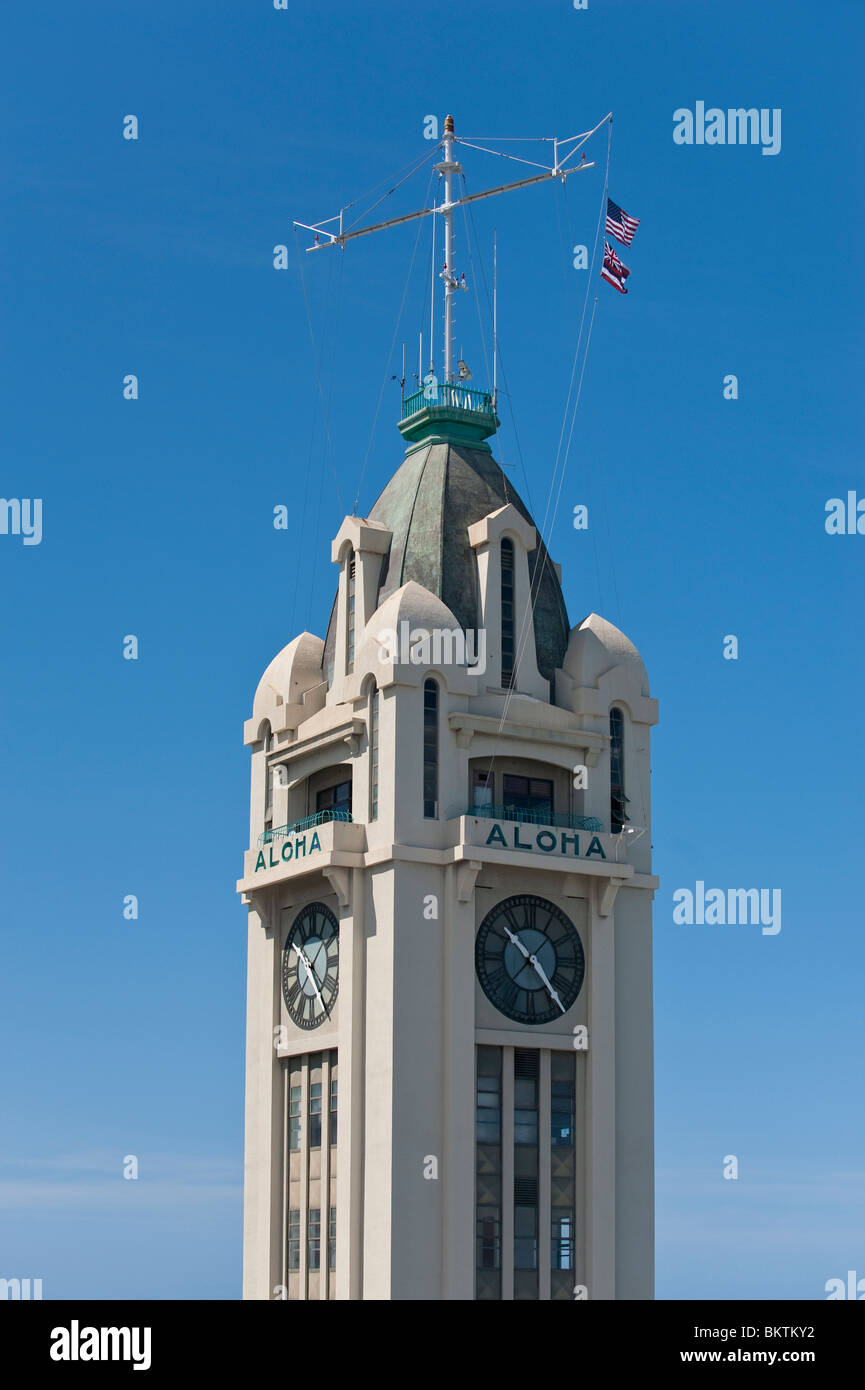 Hawaii aloha tower hi-res stock photography and images - Alamy