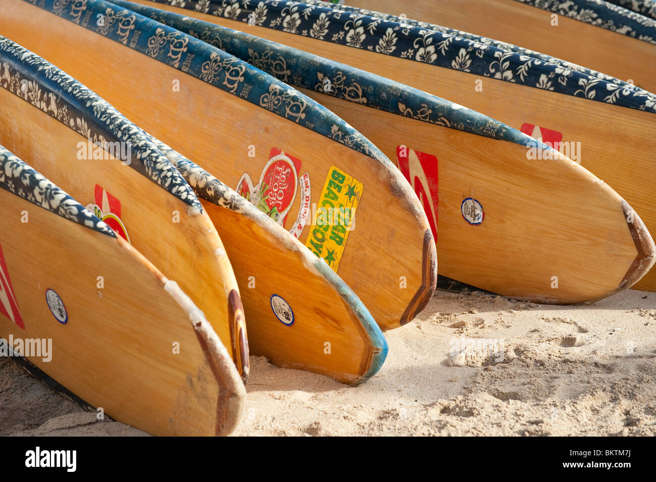 Surfboard at waikiki beach hi-res stock photography and images - Alamy