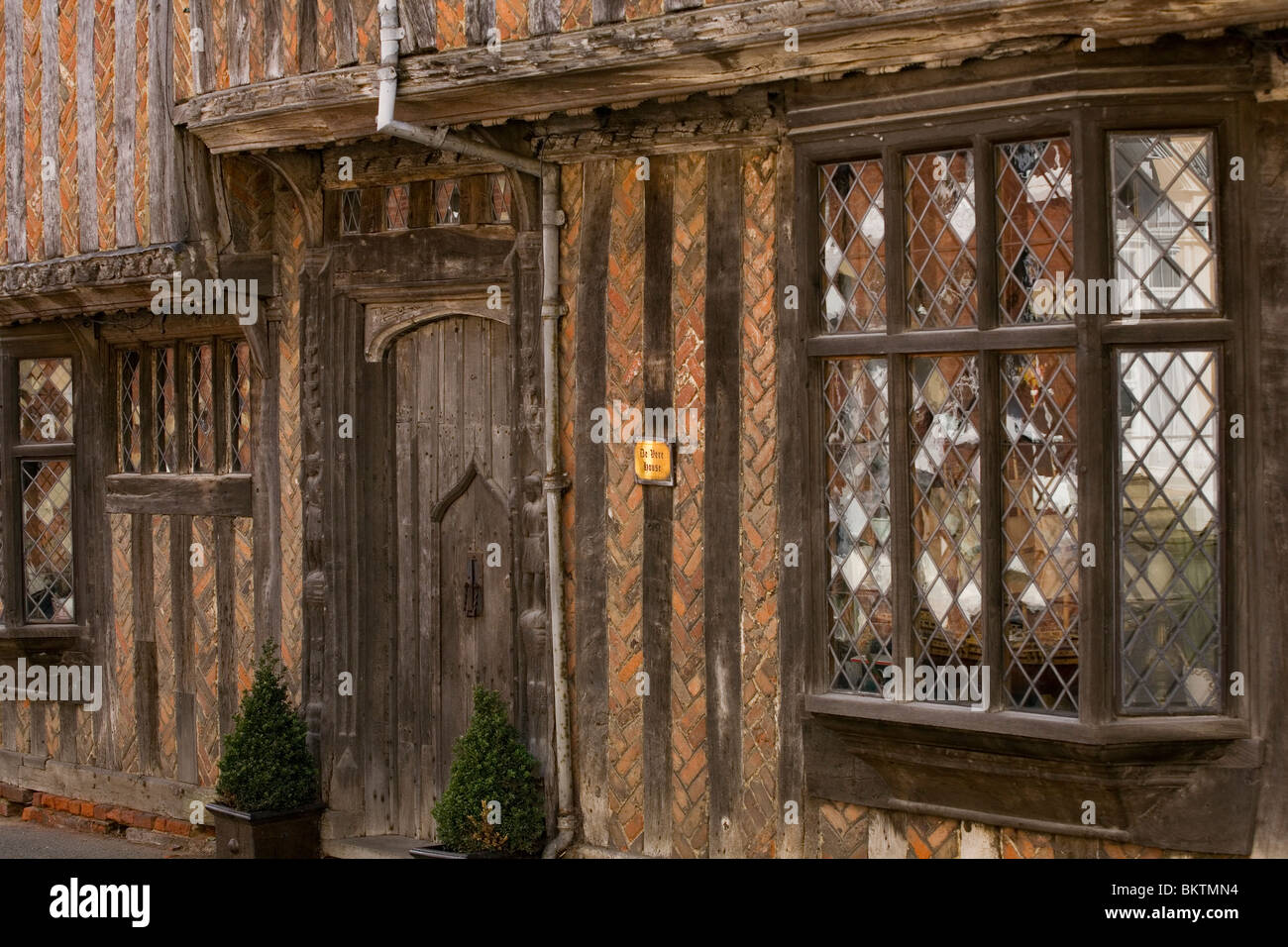 Timber framed building with brick infill hi-res stock photography and ...