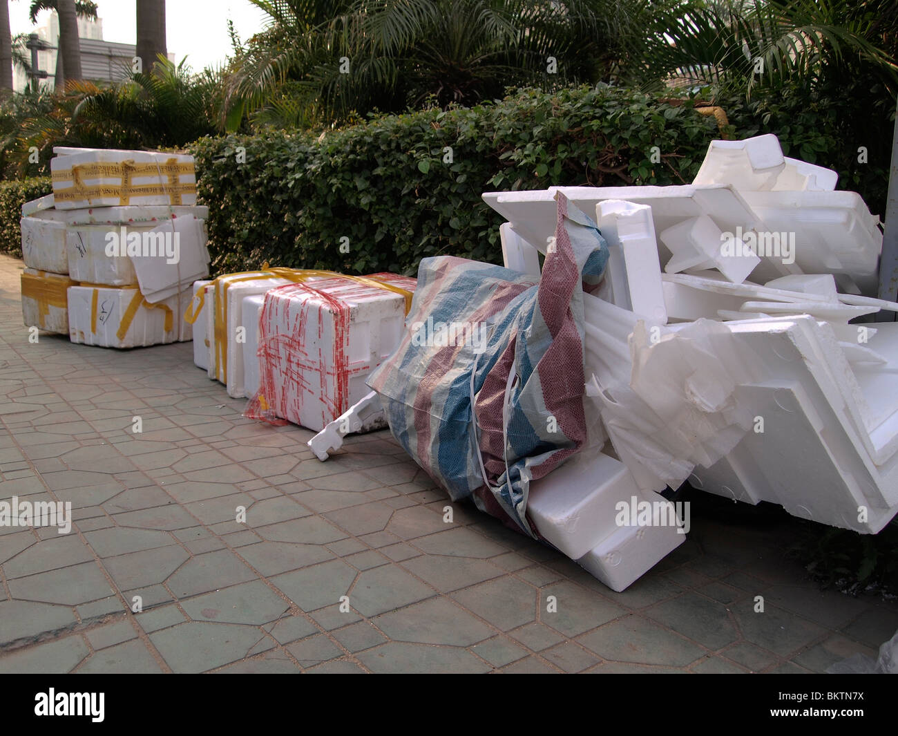 Trash collection for recycling in Shenzhen, China Stock Photo - Alamy