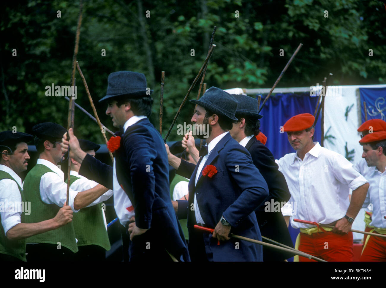 Basque country people beret hi-res stock photography and images - Alamy