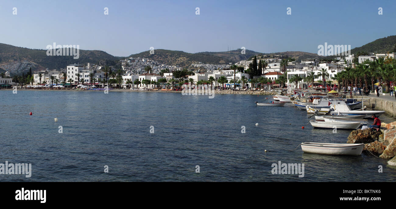 Bodrum harbor and boats Stock Photo - Alamy