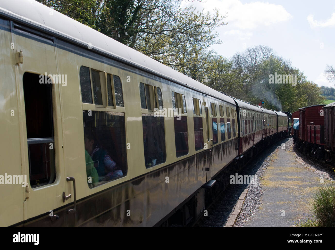 Railway Buildings At Staverton Railway Station High Resolution Stock ...