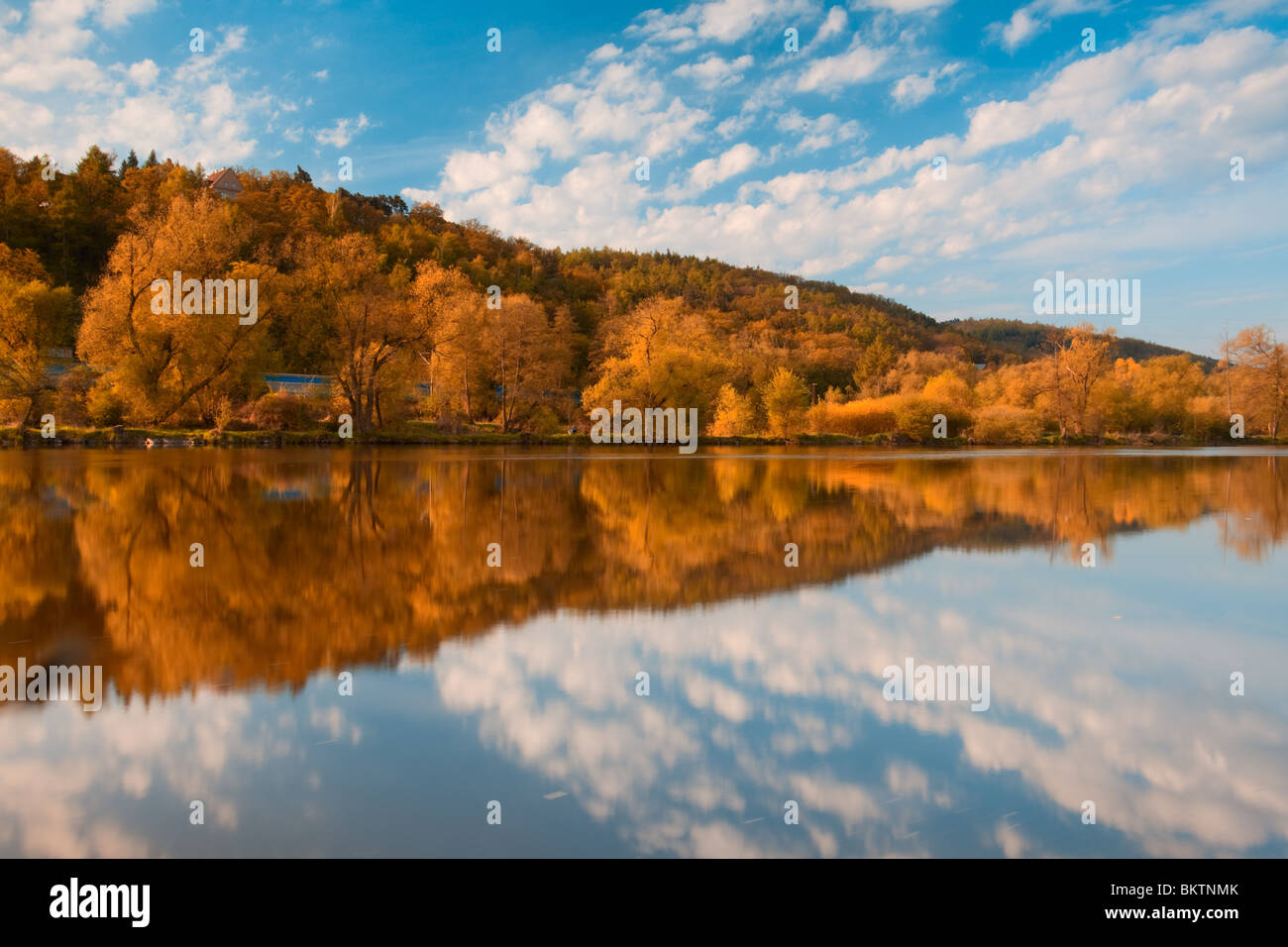 Reflection On The River Stock Photo - Alamy