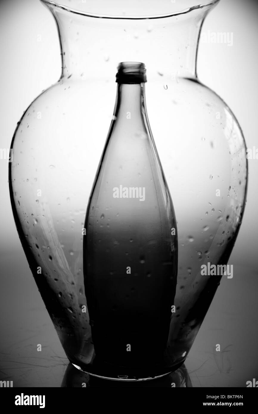 Bottle of water Black and White Stock Photos & Images - Alamy