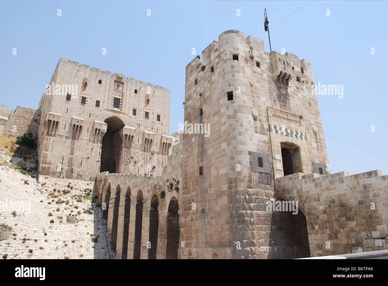 Famous fortress and citadel in Aleppo, Syria Stock Photo - Alamy