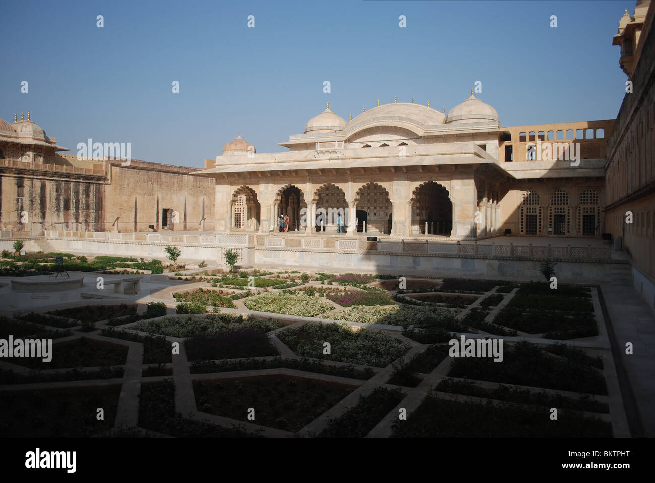 Amber Fort courtyard, Jaipur Stock Photo - Alamy