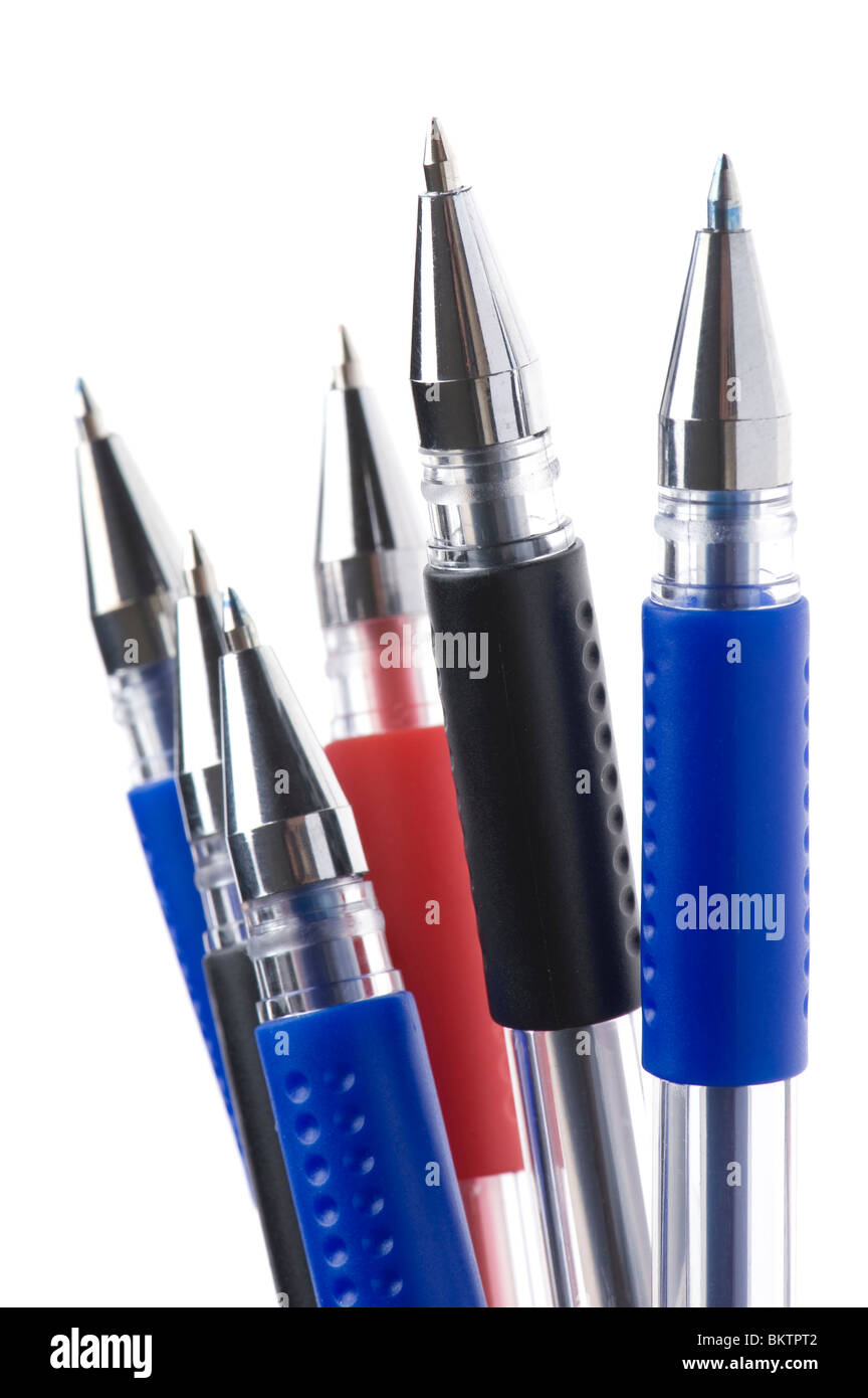 object on white - pen close up Stock Photo - Alamy