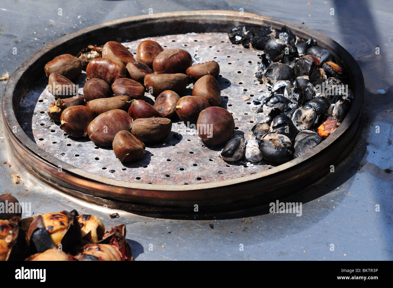 Chestnuts roasting Istanbul Turkey Asia Minor Stock Photo - Alamy