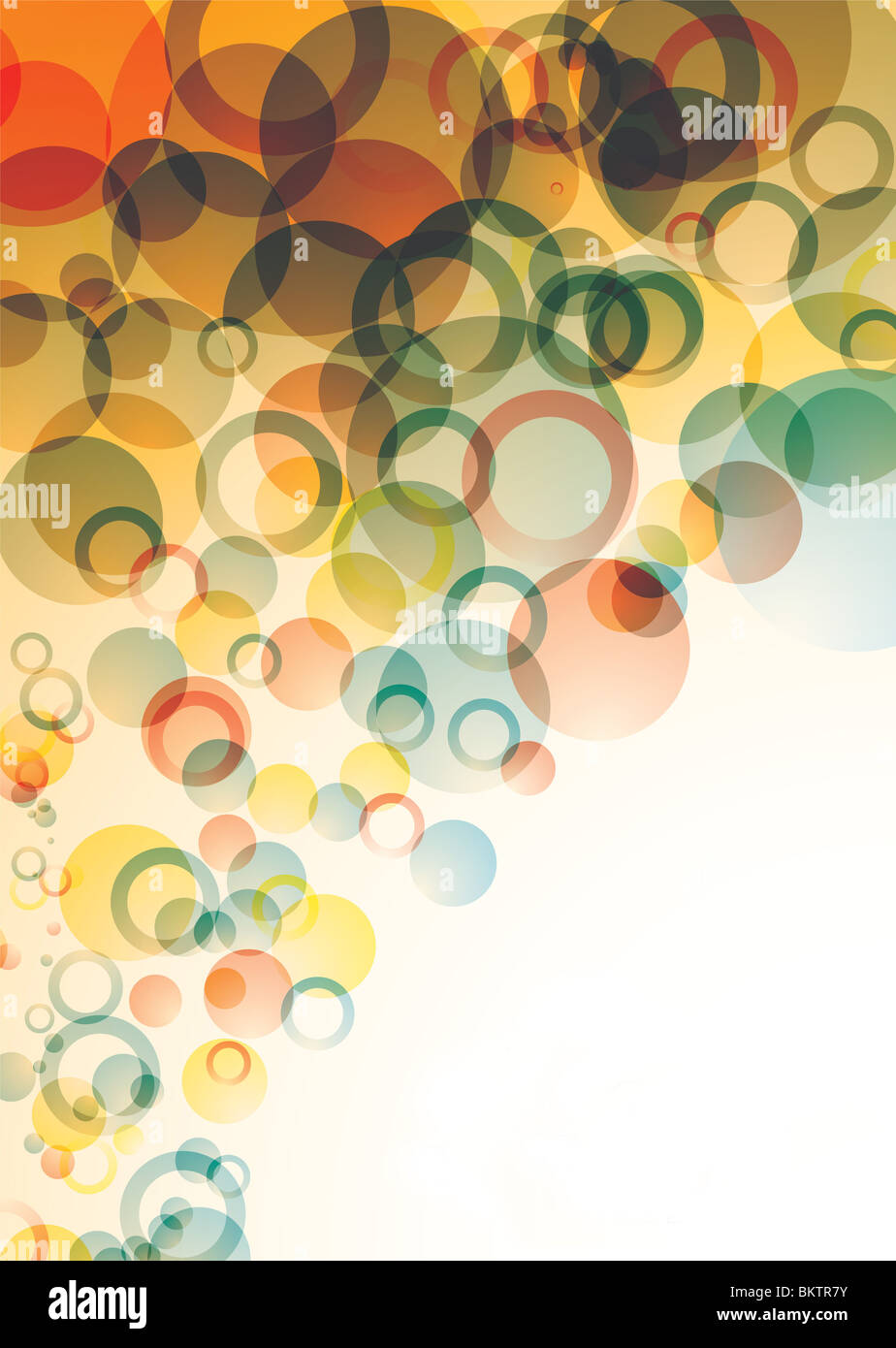 abstract orange bubble background with room to add your own text Stock ...