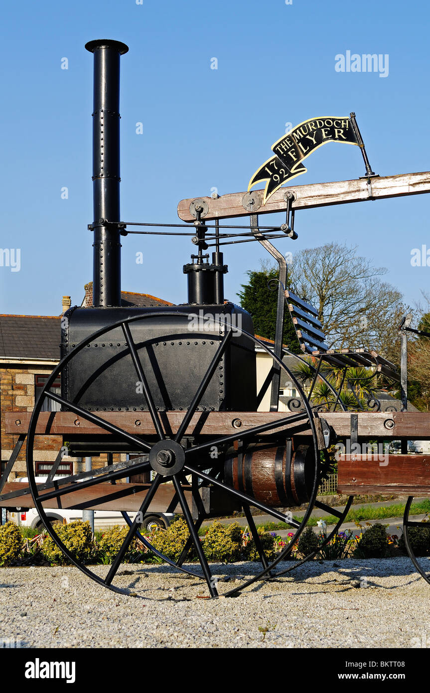 a replica of the " murdoch flyer " the first steam engine to be built ...