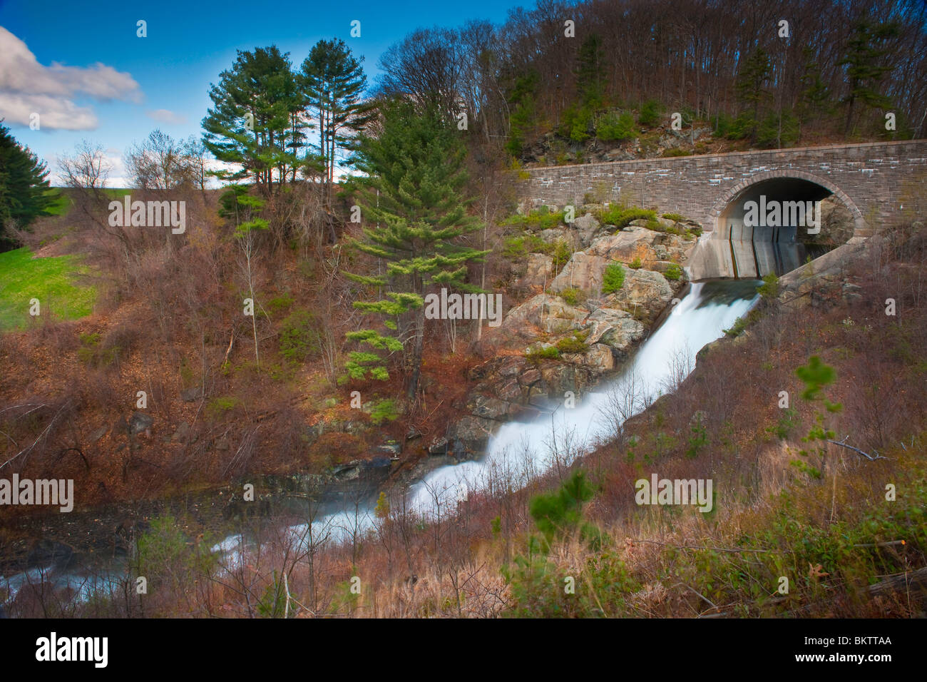 The Spillway at the Quabbin Reservoir: Water flowing back into the ...