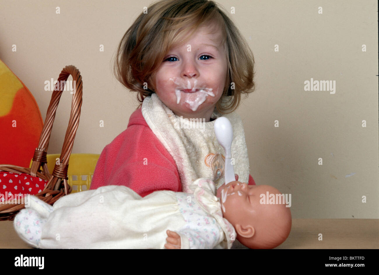 Little girl doll messy face Stock Photo, Royalty Free Image: 29434929 ...