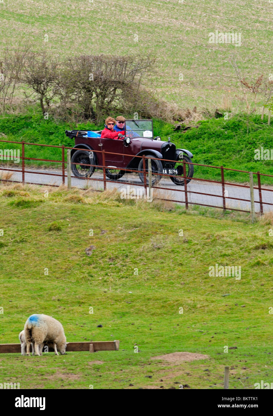 AUSTIN CHUMMY ON THE OPEN ROAD Stock Photo - Alamy