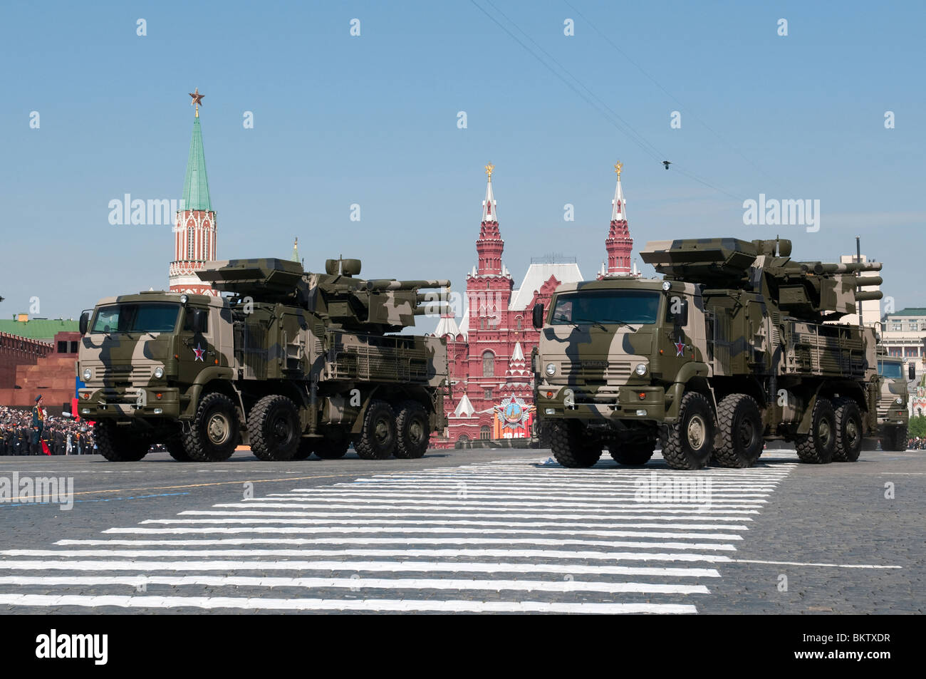 Pantsir-S1 (NATO SA-22 Greyhound) anti-aircraft artillery weapon system ...