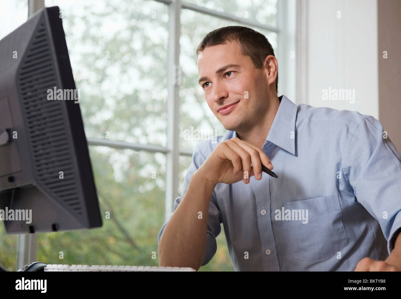 Man at work Stock Photo - Alamy