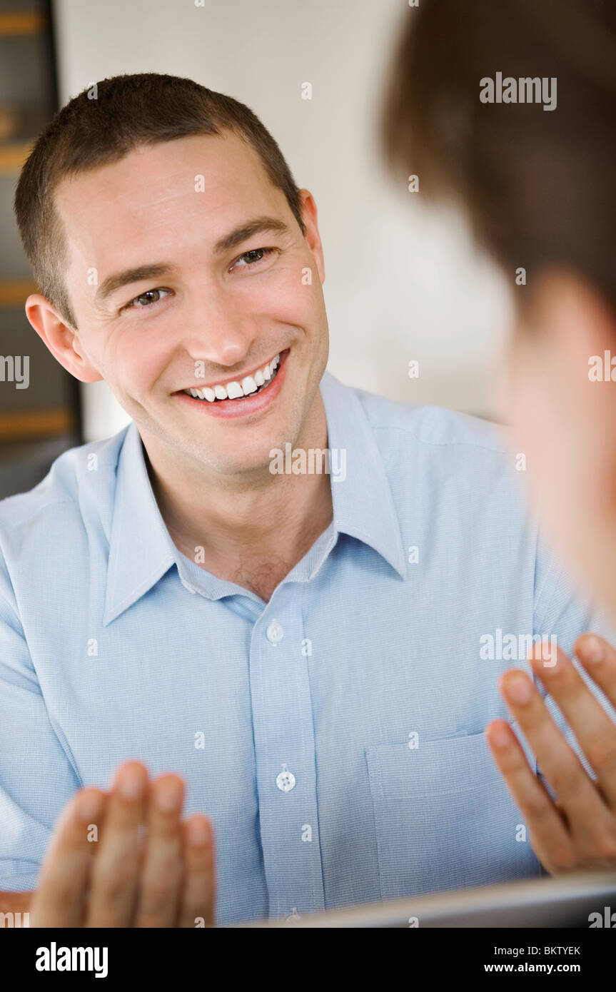 Helpful speaking hi-res stock photography and images - Alamy