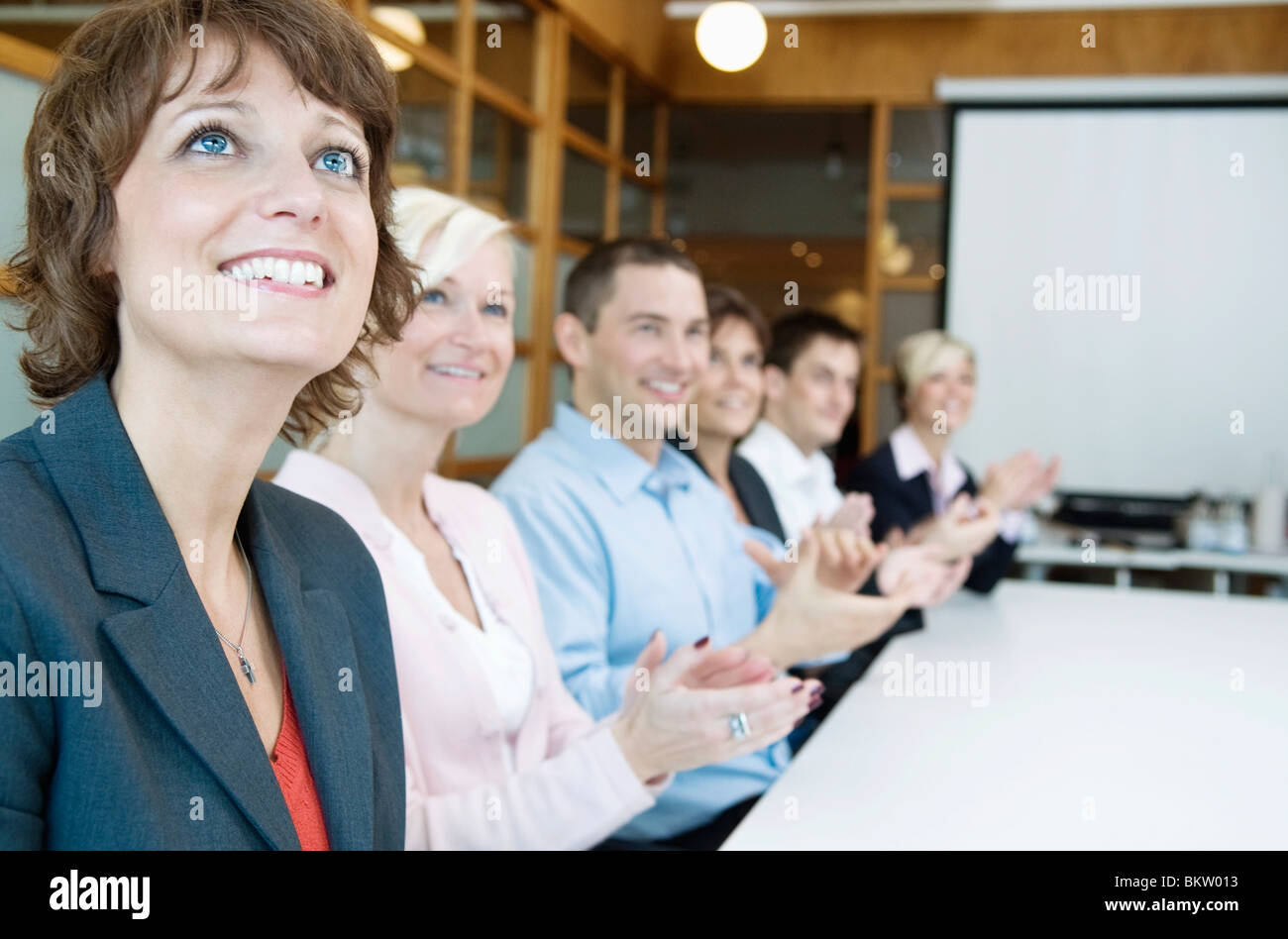 Clapping one's hands Stock Photo - Alamy