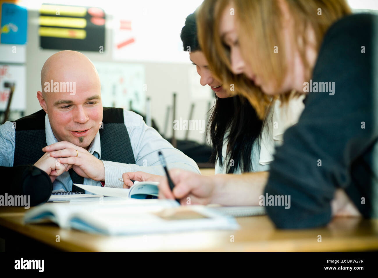 Bald man studies hi-res stock photography and images - Alamy