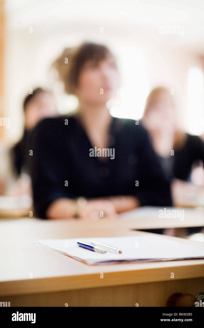 Three blurry students Stock Photo - Alamy