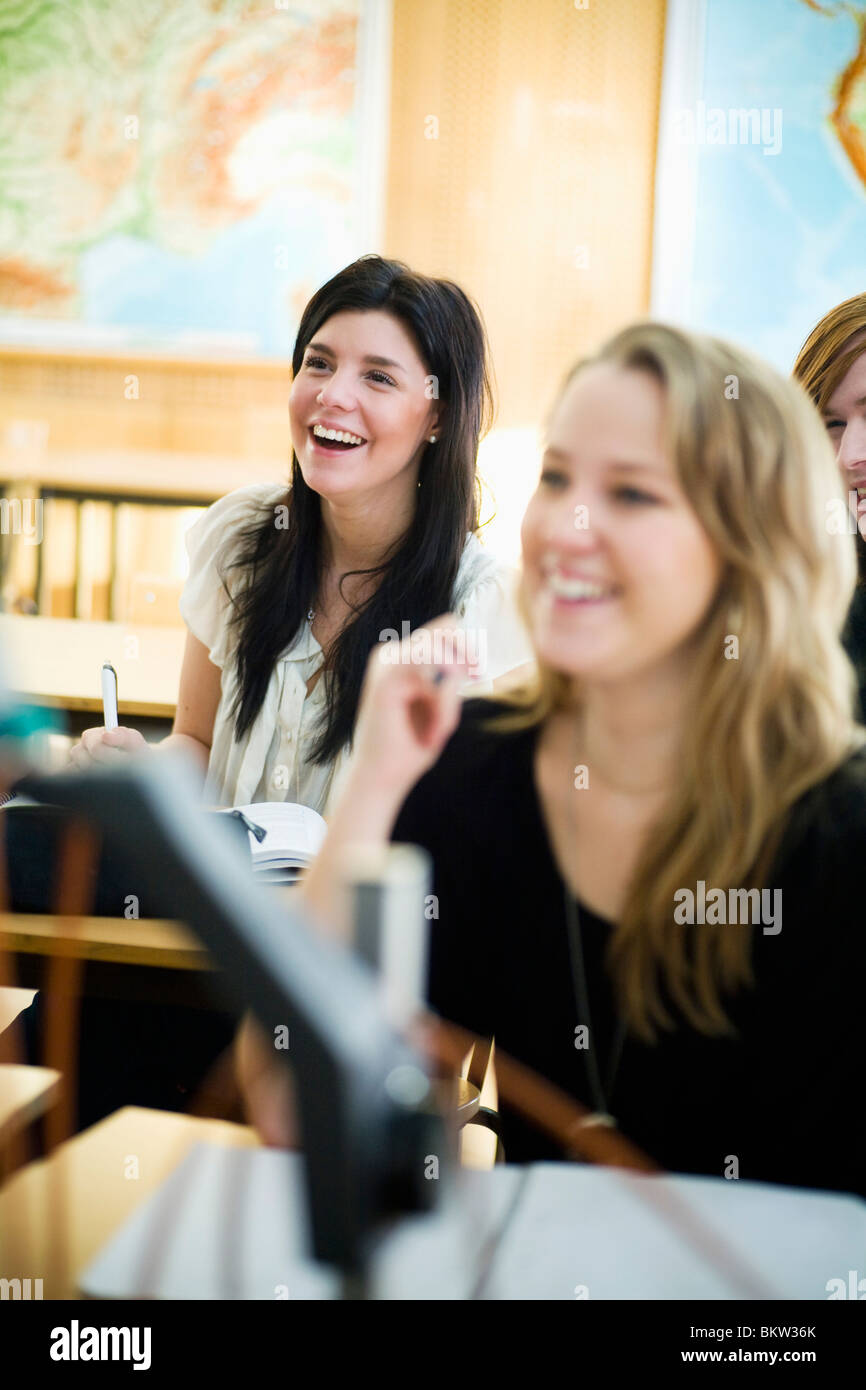 Classroom desk groups hi-res stock photography and images - Alamy