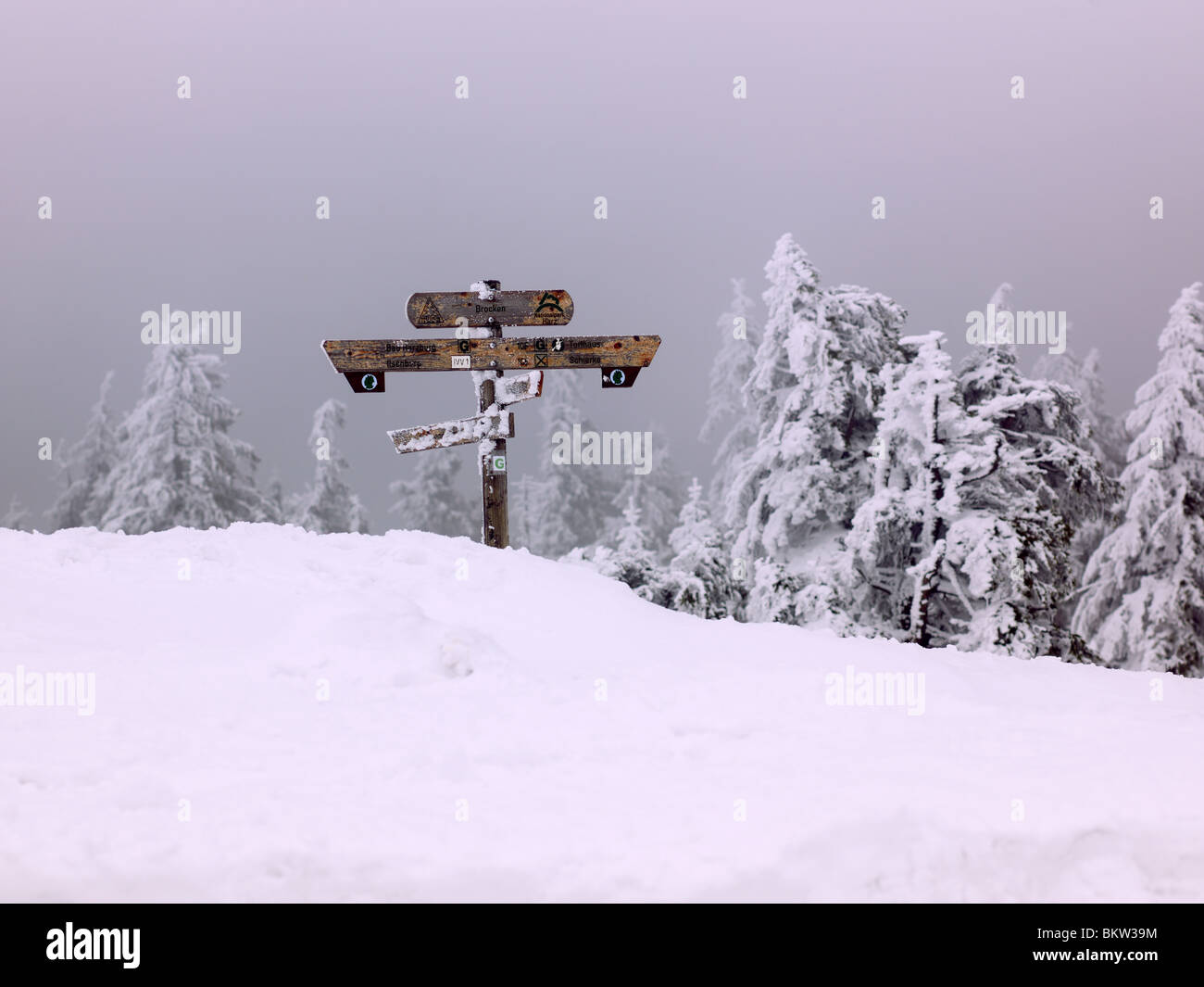 winter landscape at the highest mountain in the northern part of ...