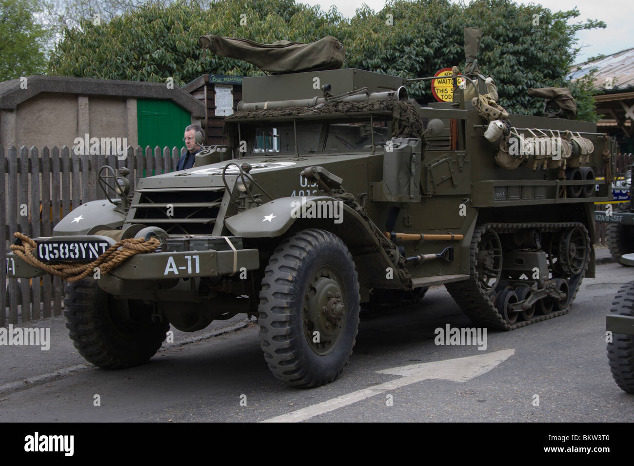 American world war 2 half track Stock Photo - Alamy
