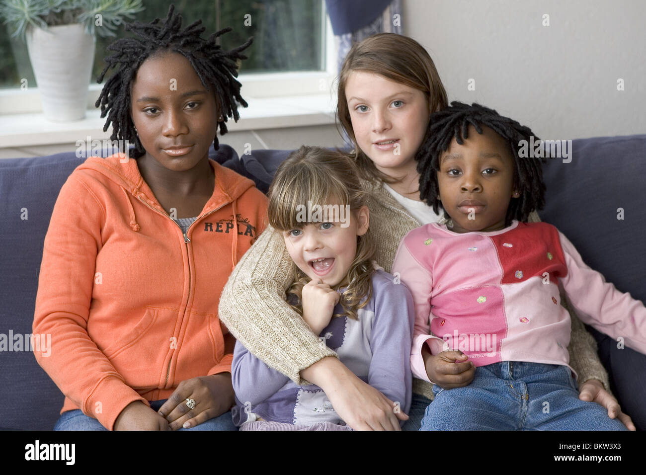 Portraits people at home Stock Photo - Alamy