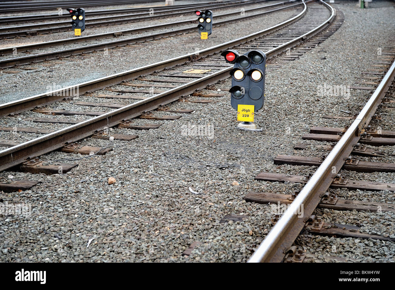 Railway traffic signals hi-res stock photography and images - Alamy