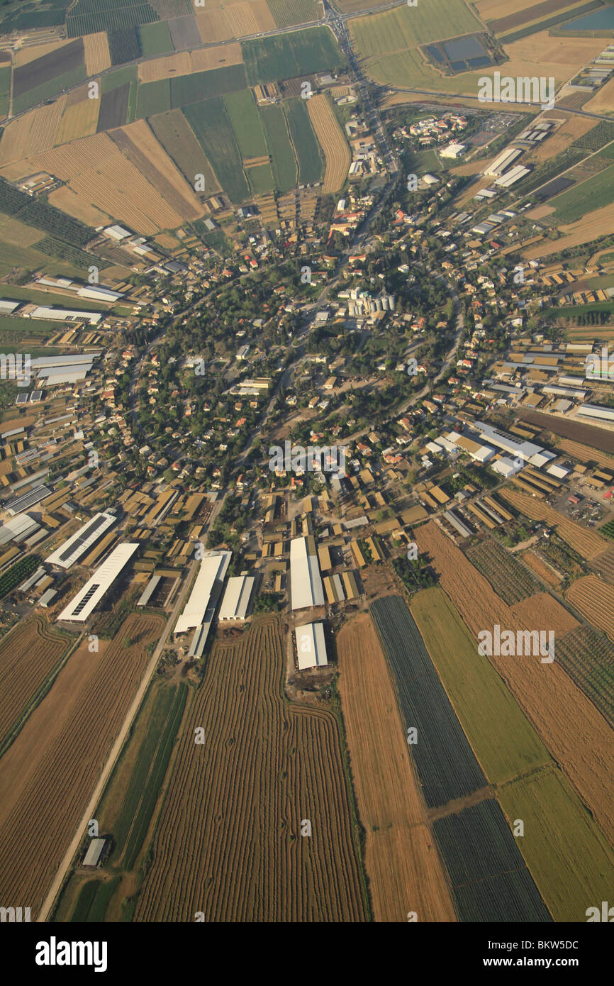 Israel, Jezreel valley, an aerial view of Nahalal Stock Photo - Alamy