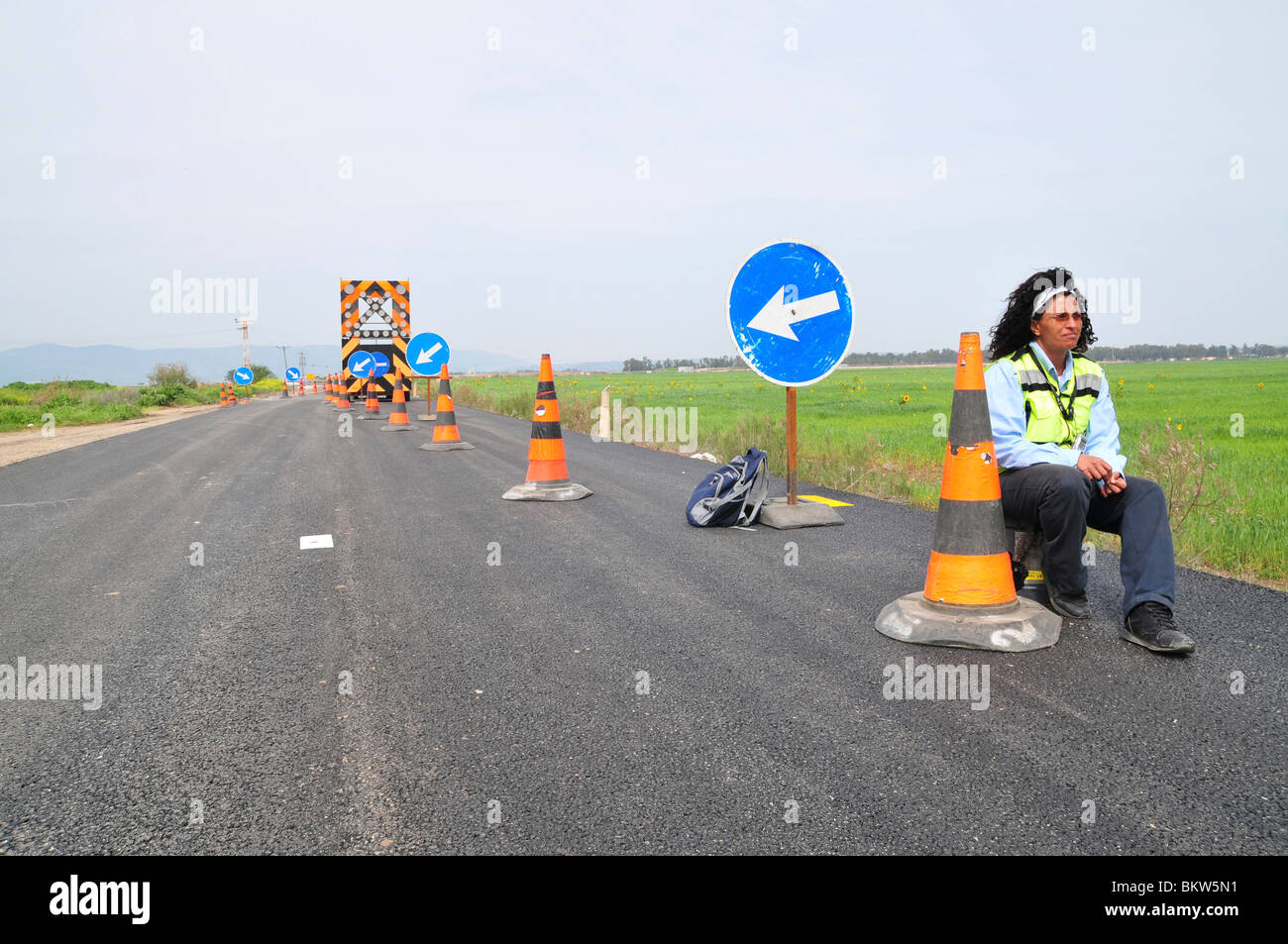 Closed lane ahead hi-res stock photography and images - Alamy