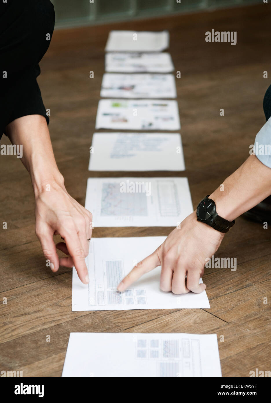Line of documents Stock Photo - Alamy