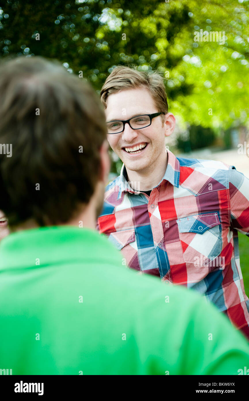Closeup on two men hi-res stock photography and images - Alamy