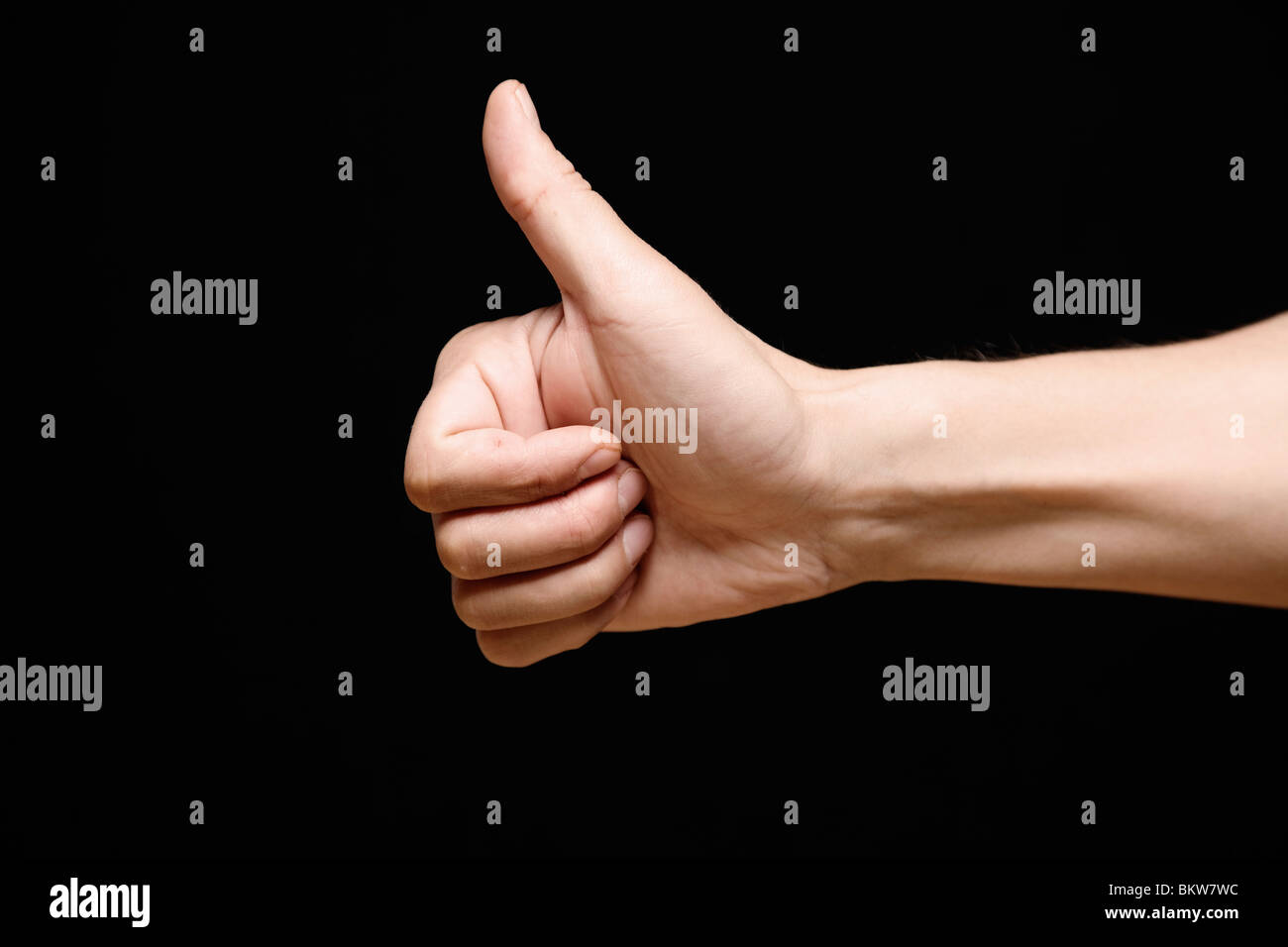 Hand Thumbs Up High Resolution Stock Photography and Images - Alamy
