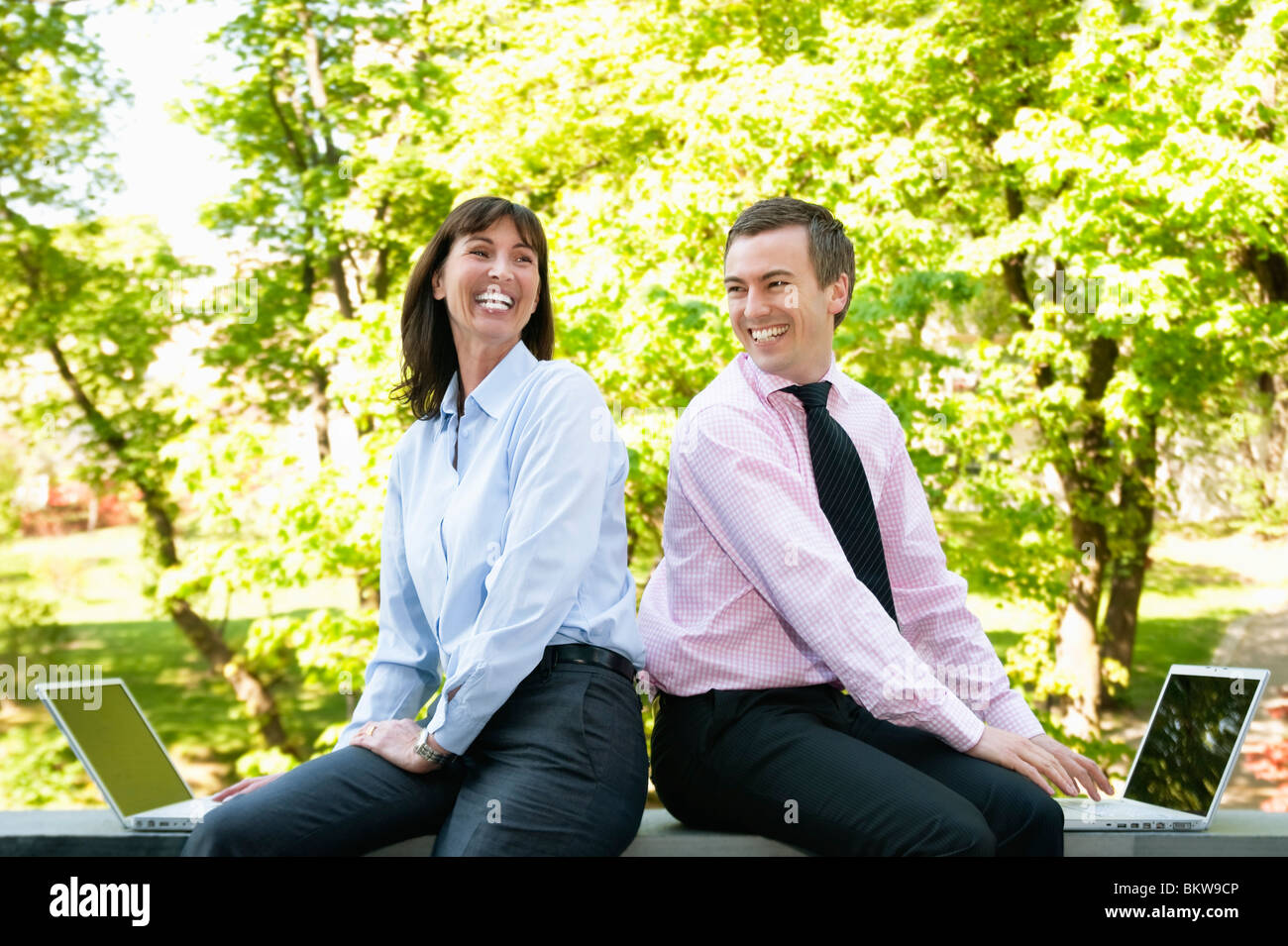 Laughing at jokes hi-res stock photography and images - Alamy