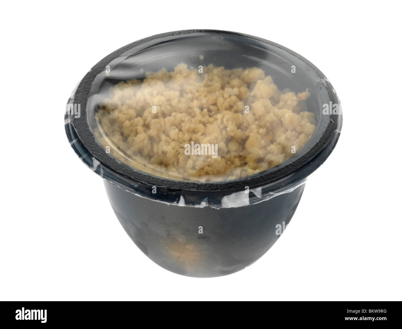 Pot of Apple Crumble Stock Photo - Alamy
