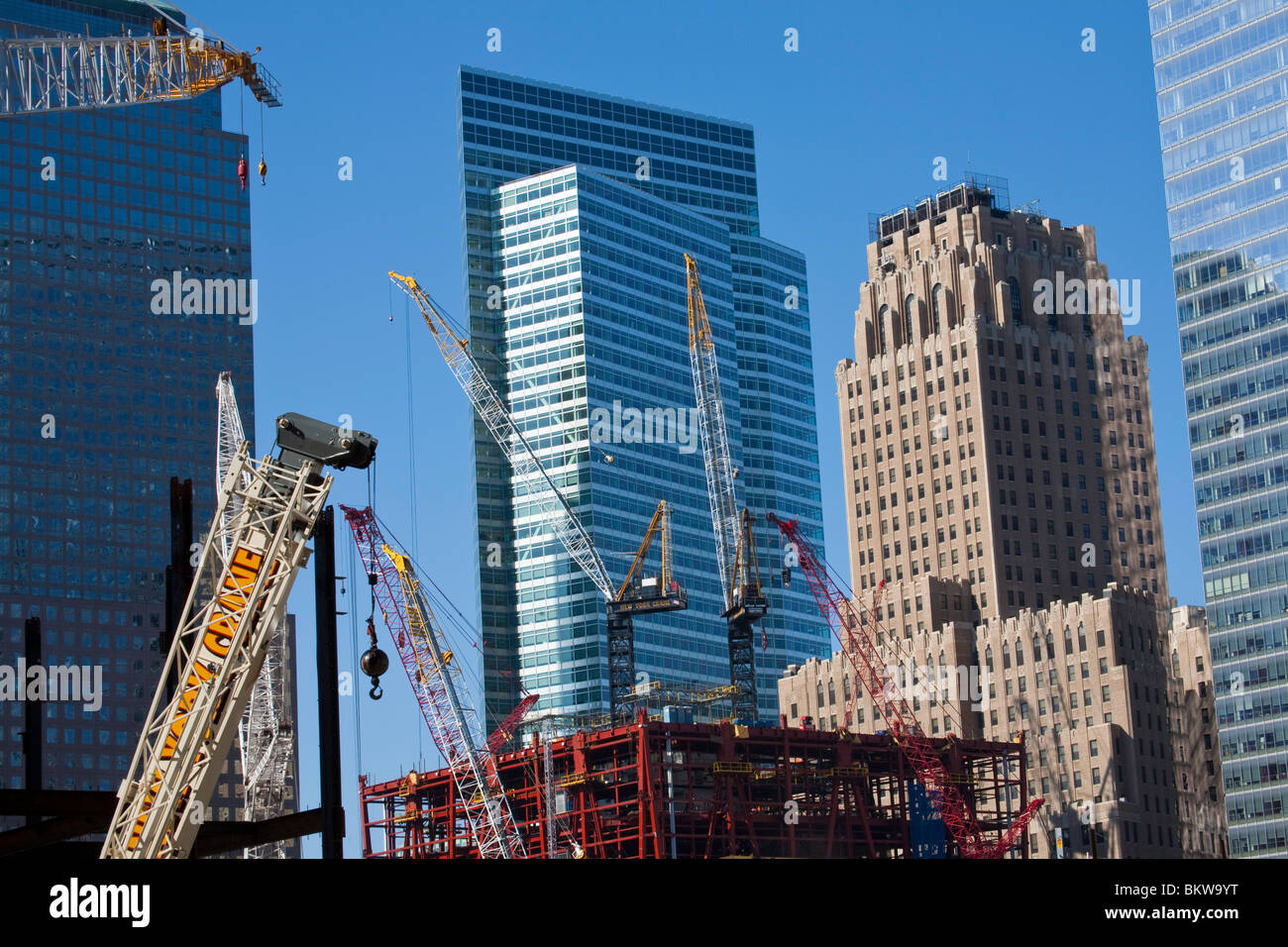 Construction; Ground Zero, NYC Stock Photo - Alamy