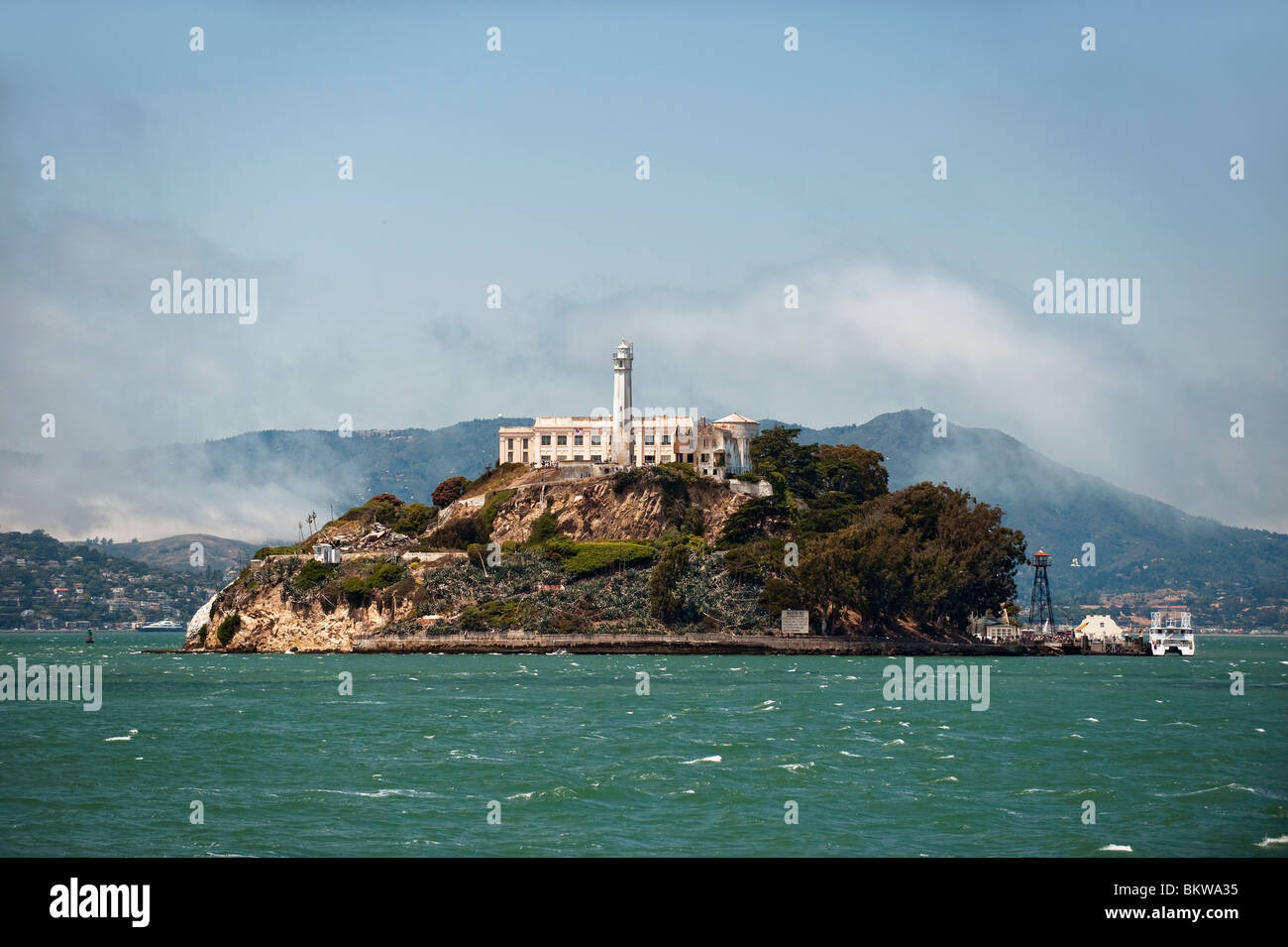Alcatraz Island Prison or "The Rock", San Francisco Bay, California ...