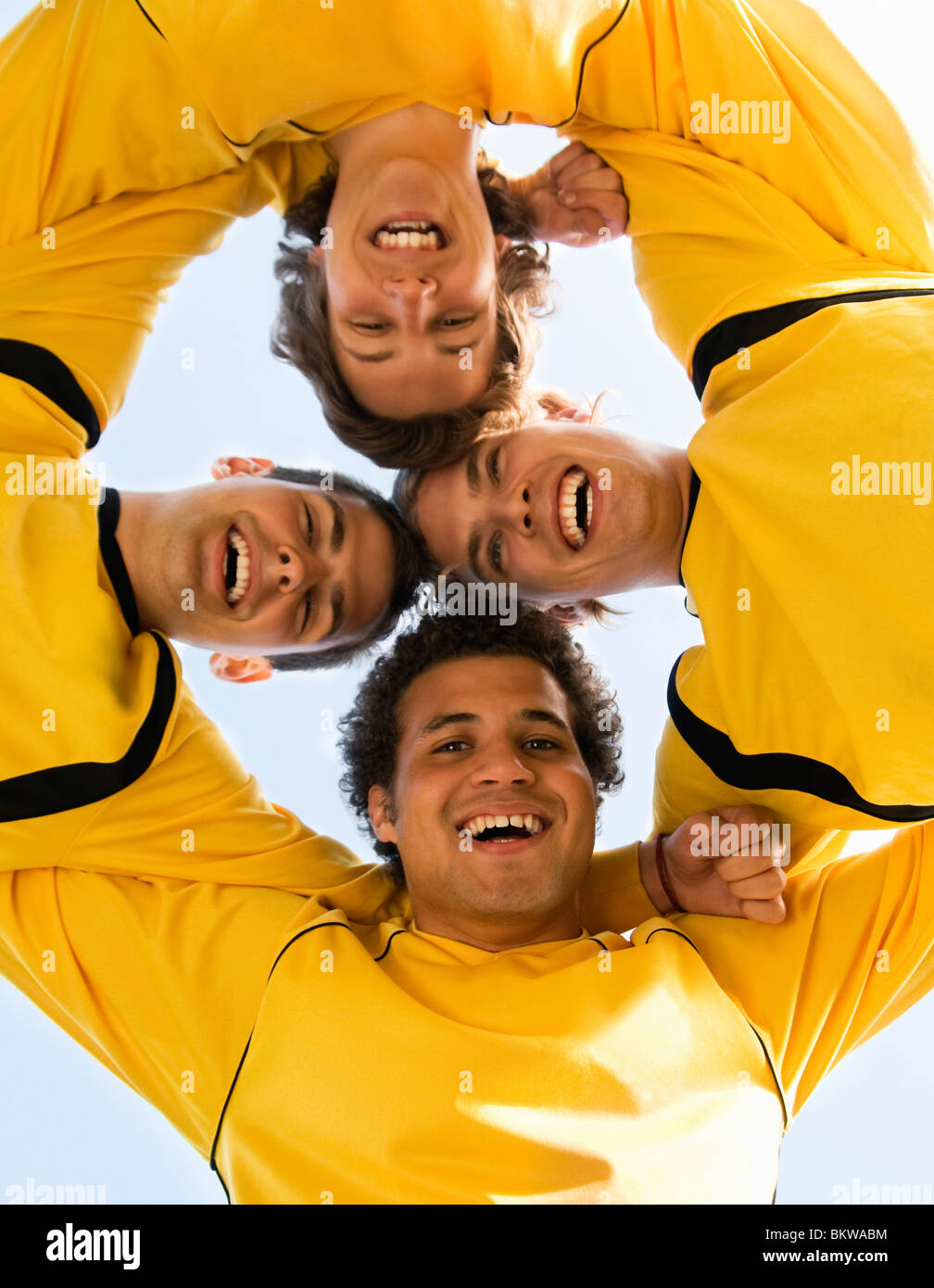 Football team men hugging hi-res stock photography and images - Alamy