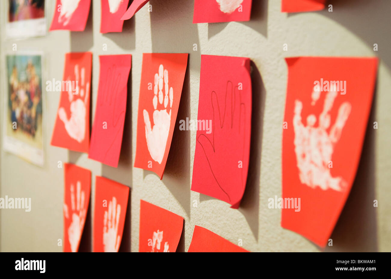 Handprints wall hi-res stock photography and images - Alamy