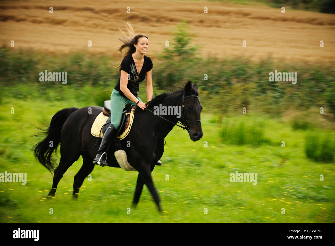 Riding the horse hi-res stock photography and images - Alamy