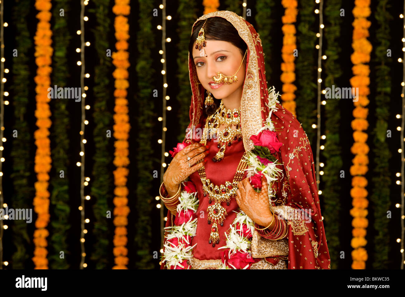 Beautiful indian bride Stock Photo - Alamy