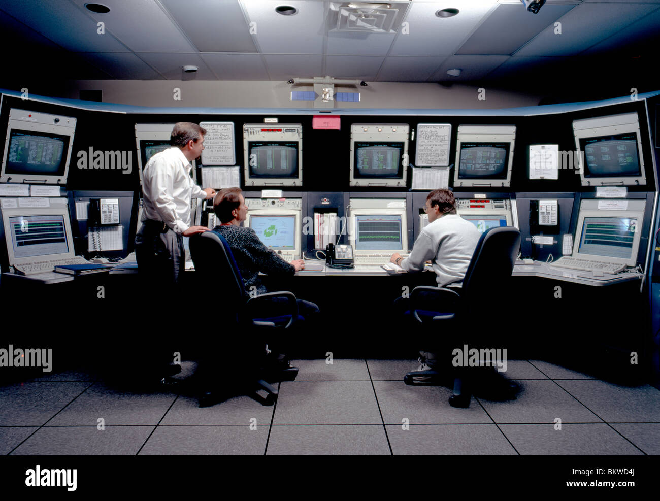 Tech workers computers hi-res stock photography and images - Alamy