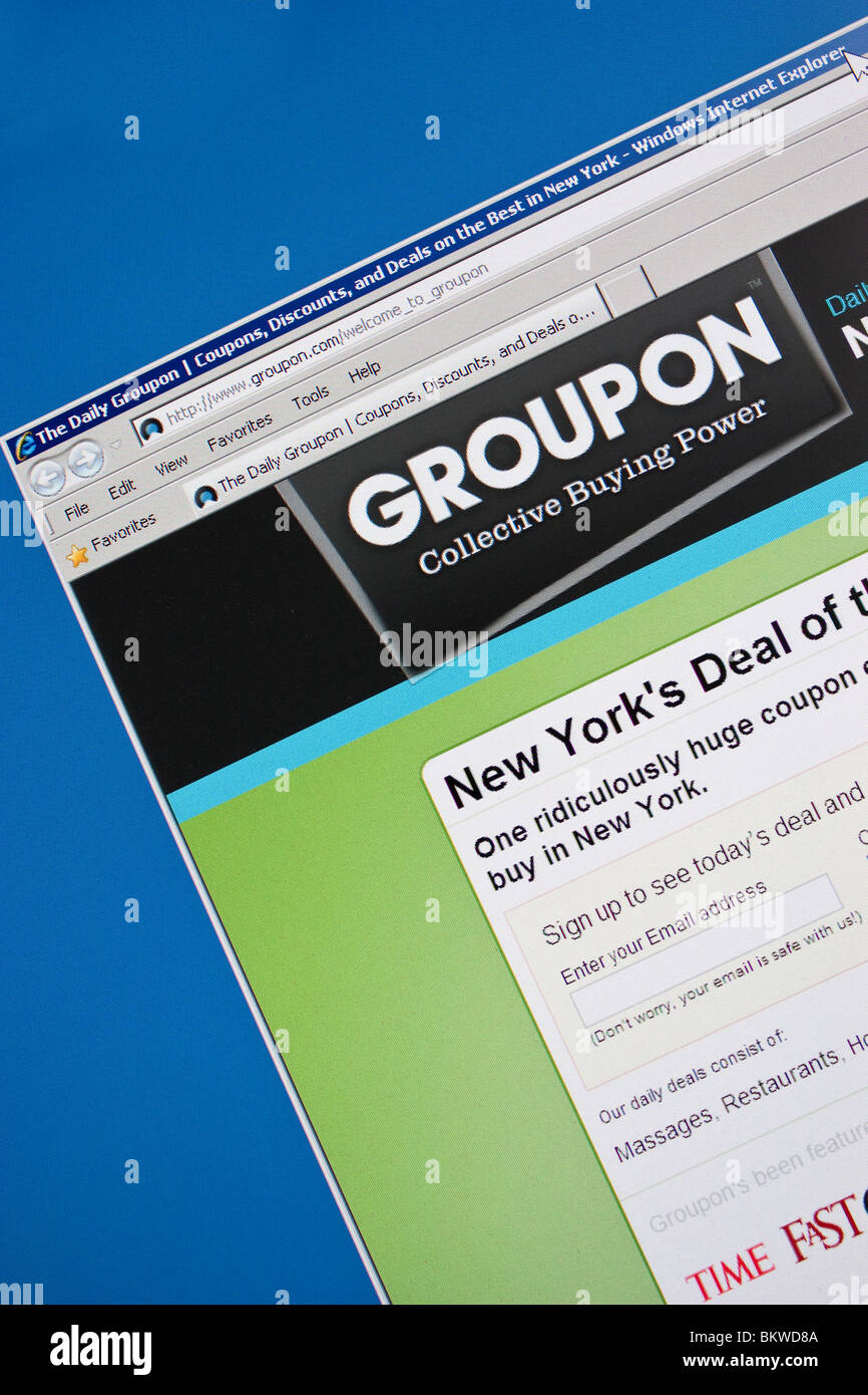 Groupon hi-res stock photography and images - Alamy
