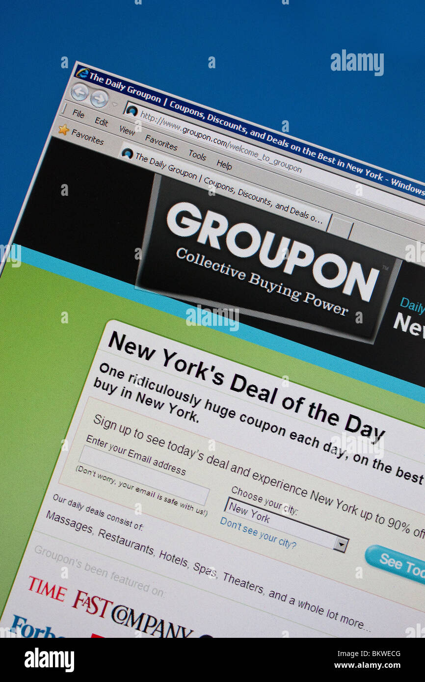 Groupon hi-res stock photography and images - Alamy