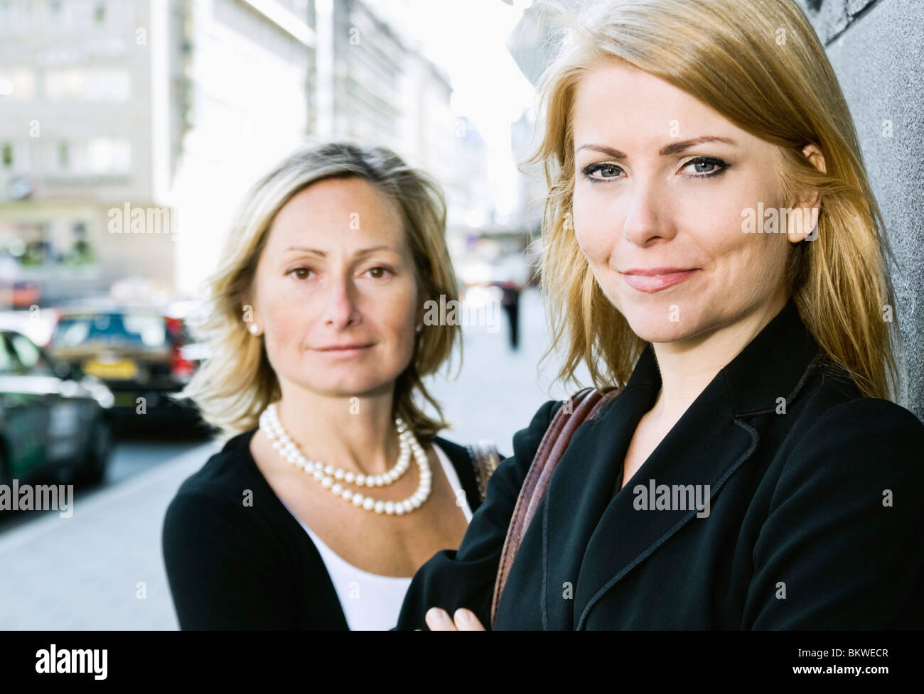 Two smiling businesswomen Stock Photo - Alamy Two smiling businesswomen Stock Photo - Alamy