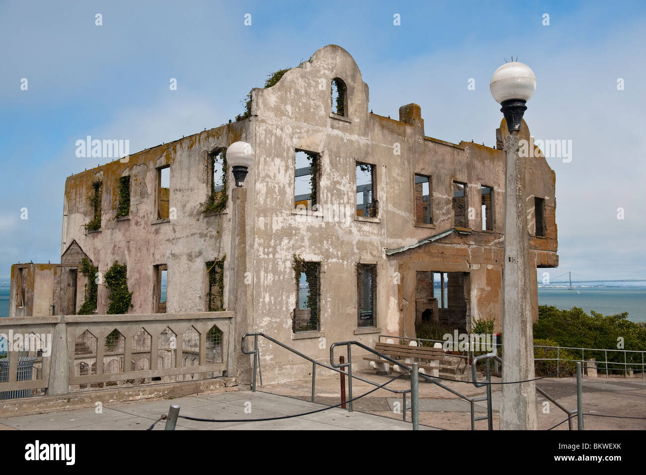 The Ruins of the Wardens House, Alcatraz Island Prison or "The Rock ...
