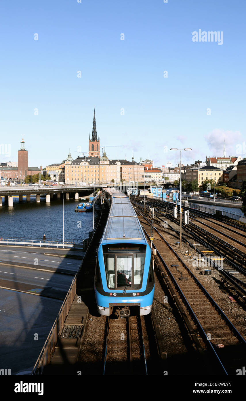 Subway over water Stock Photo - Alamy